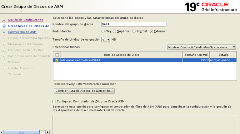 Instalación de Oracle Grid Infrastructure 19c en Oracle Linux 7 [Paso a paso] - kr105 blog